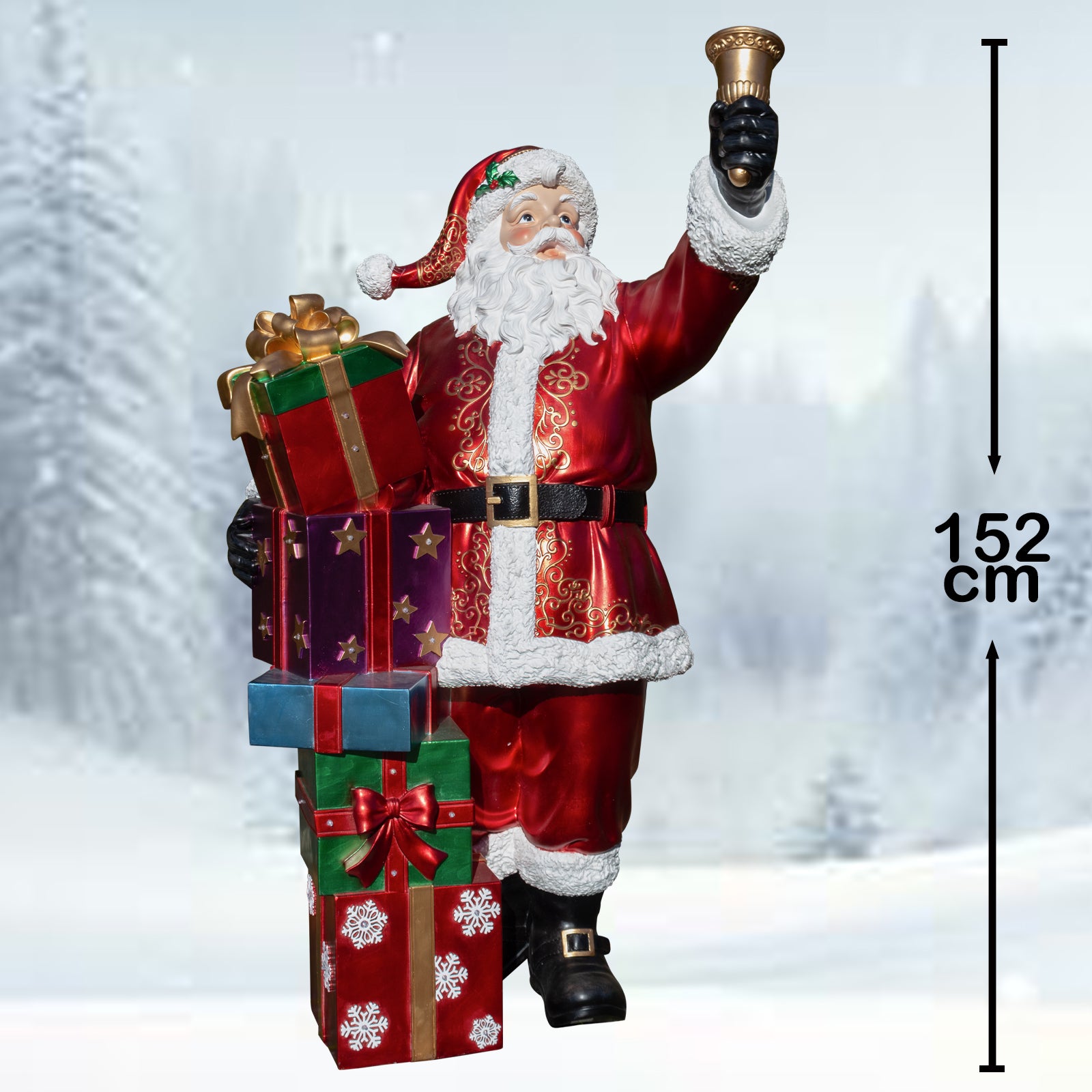 Outdoor XL LED Santa Claus 152cm – PM Euro-Trading GmbH